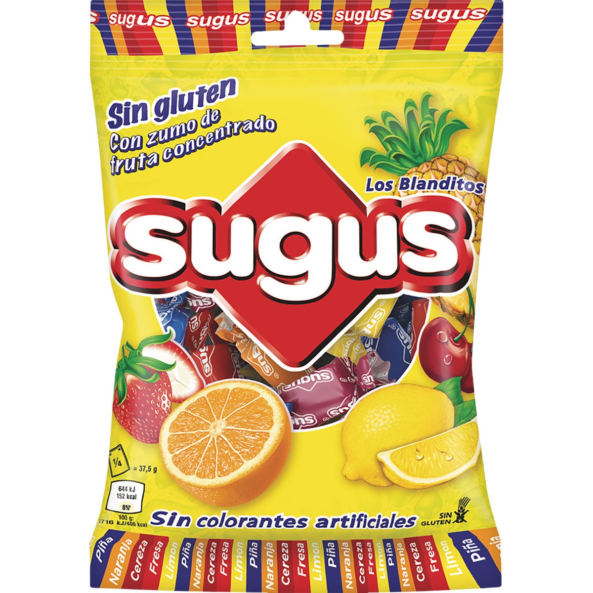 Caramelo Blando con varios sabores Sugus 150 g