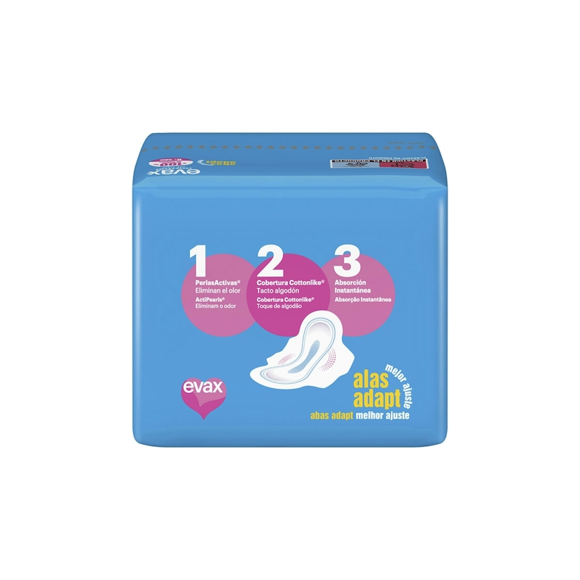 Compresas Evax Cottonlike Alas Normal 19 Uds