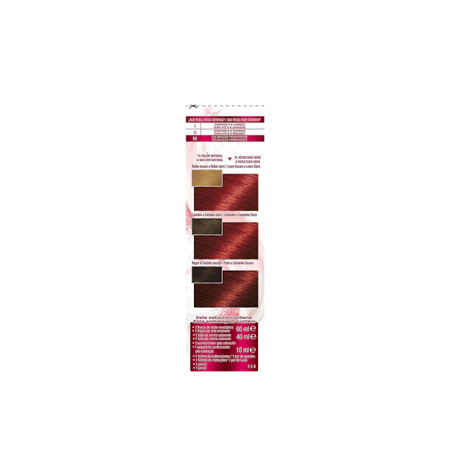 Tinte Permanente Color Sensation Garnier N6.60 Rojo Intenso