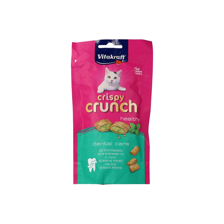 Snack Gatos Crispy Crunch Dental Care Vitakraft 60 Gr