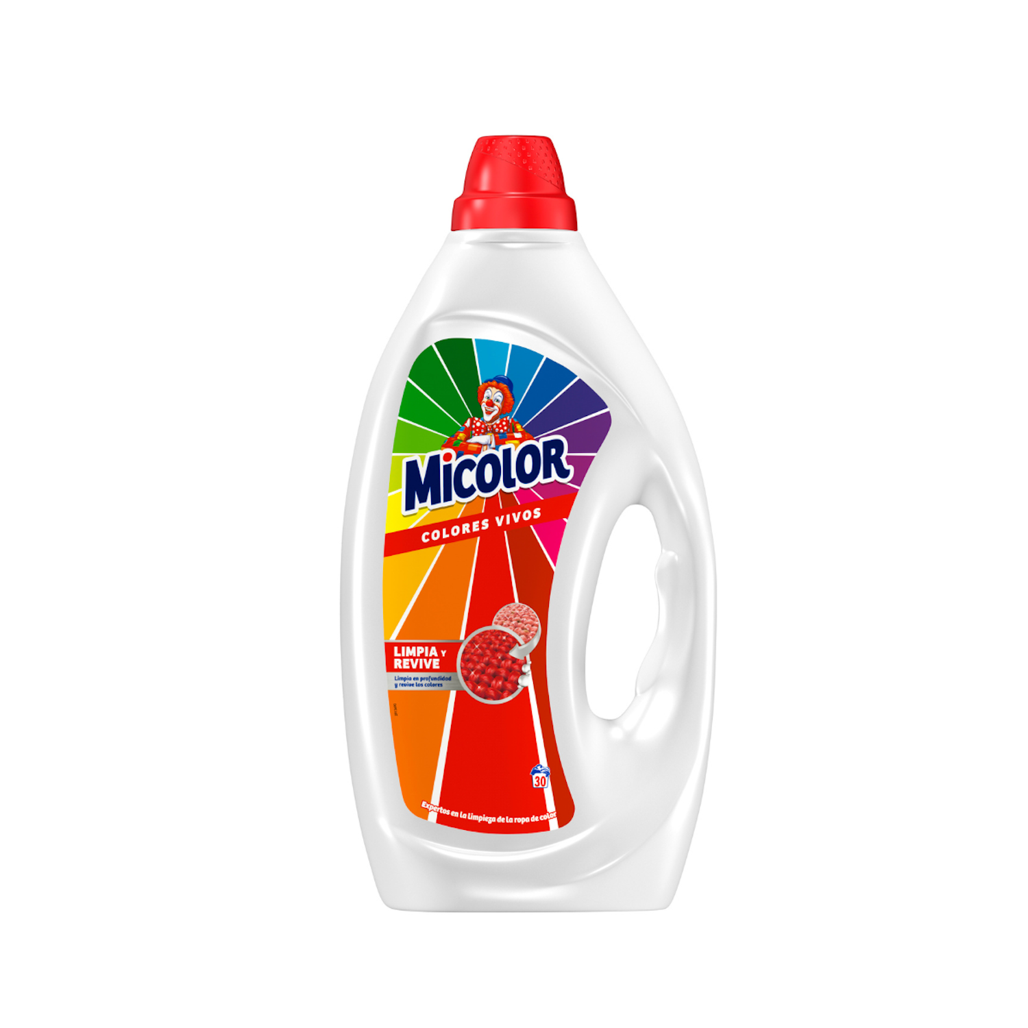 Detergente Líquido Cores Vivas Micolor 30 Lv